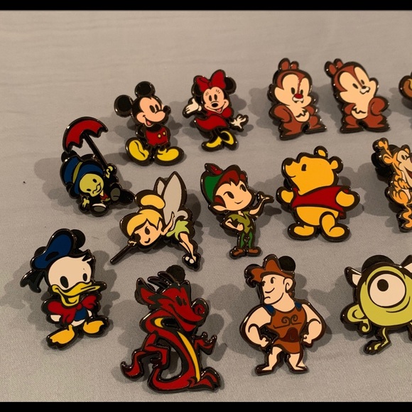 Disney | Accessories | Disney Cute Stylized Pin Set | Poshmark
